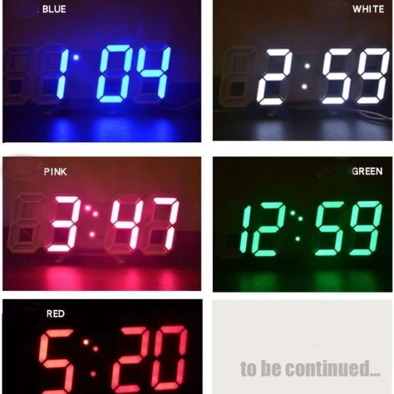 Promo Jam Led Digital 3d Dekorasi Dinding Meja Led Digital Clock ... Promo Jam Led Digital 3d Dekorasi Dinding Meja Led Digital Clock ...