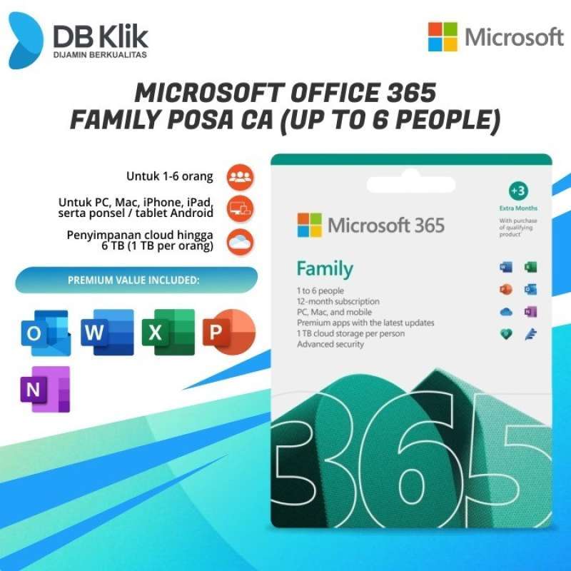Jual Microsoft Office 365 Family Original Murah - Harga Diskon Maret ...