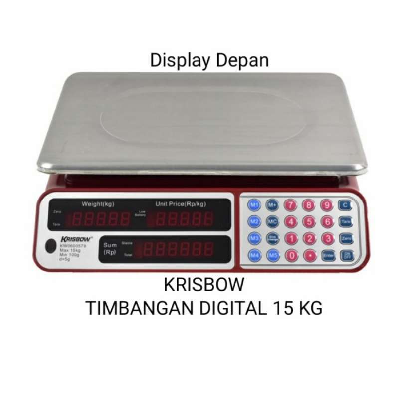 Promo Timbangan Digital Price Computing Scale Krisbow 30 Kg 15 Kg