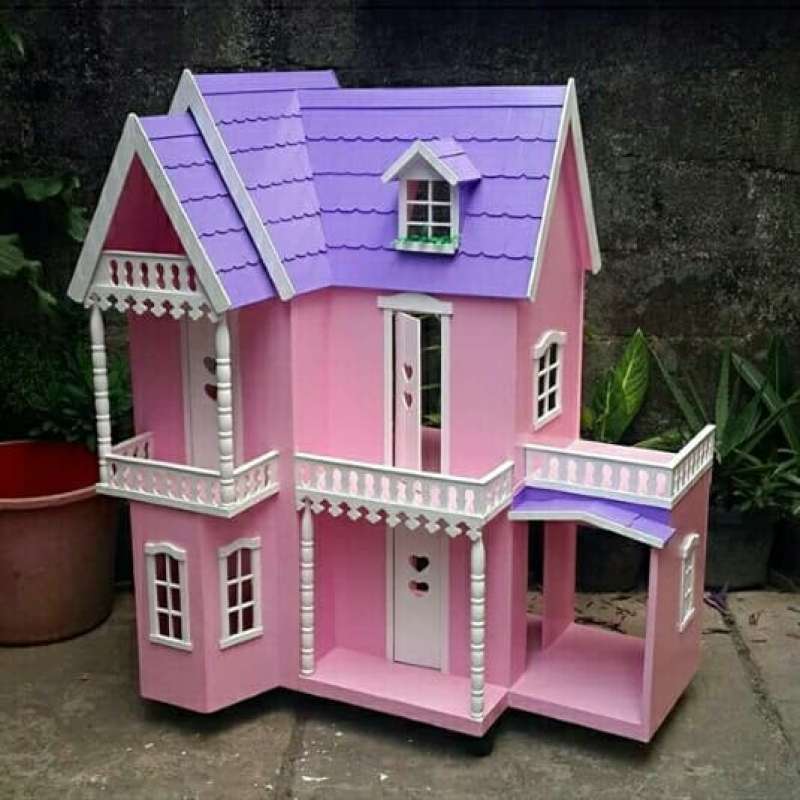 Promo Rumah Barbie Medium Garasi + 7 Furniture Diskon 23% di Seller ...