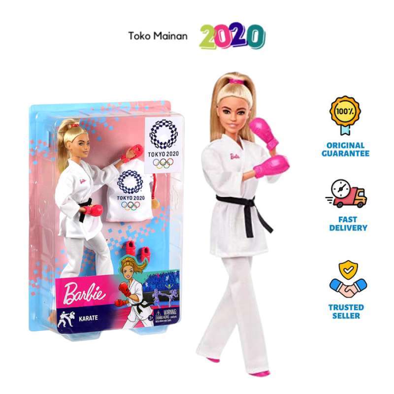 Promo Barbie Olympic Games Tokyo 2020 Karate Doll - Gjl73 Diskon 23% di ...