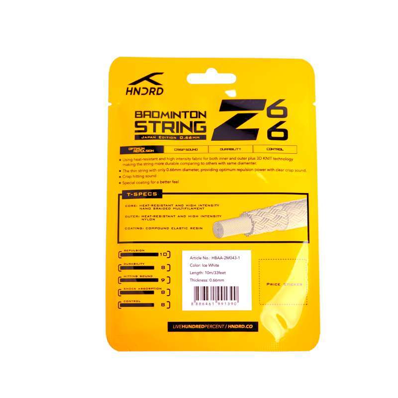 Promo Hundred Badminton String 66 Z Hbaa-2m043 Diskon 23% Di Seller ...