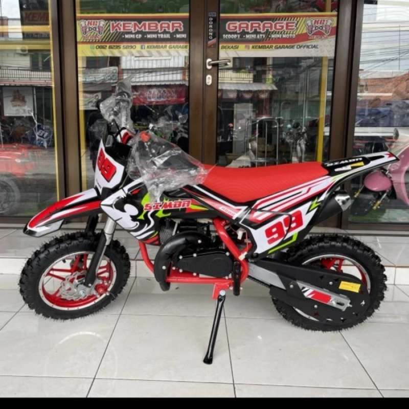 Jual MOTOR MINI TRAIL CROSS 2T MATIC MODEL SIMBA 50CC SOUBLE STARTER di ...