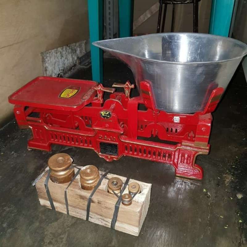 Promo Timbangan Duduk Batu | Kodok | Besi Merek Raja + 1 Set Batu Anak ...