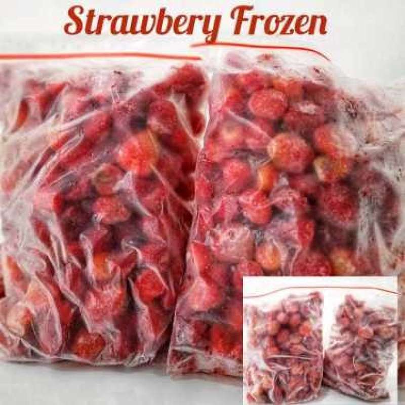 Promo Buah Strawberry Beku 1kg / Buah Beku Strawberry | Strawberry ...
