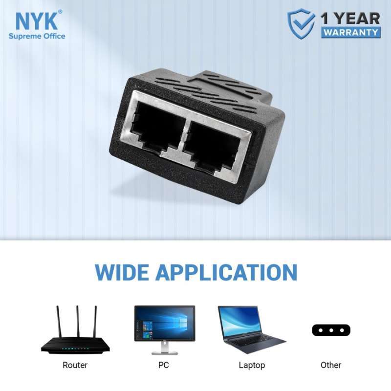 Jual Barel Double Rj45 Nyk Metal Coupler Female Rj45 - Lan 1 Ke 2 Di ...