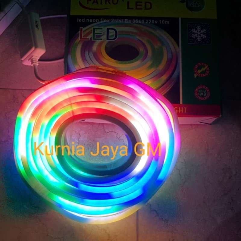 Promo Neon Flex RGB LED 7 Warna / Selang LED RGB - 10meter + Freser Mode Set Diskon 23% di ...