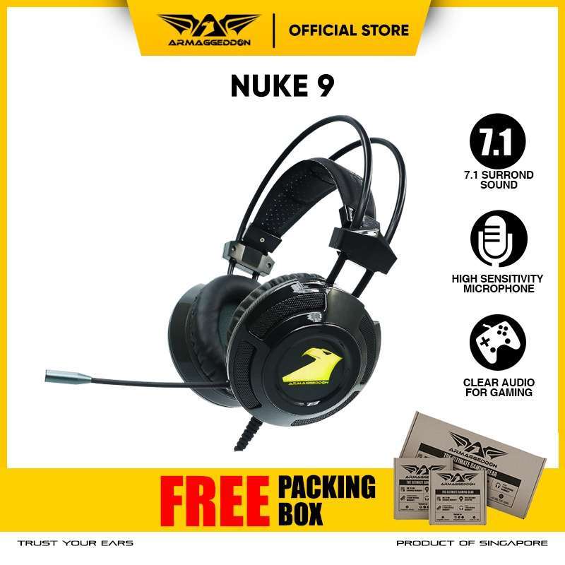 Promo Armaggeddon Rgb 7.1 Gaming Headset Nuke 9 [ 1 Tahun Garansi Resmi ...