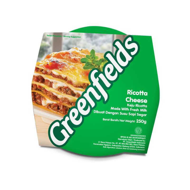 Jual Greenfields Ricotta Cheese 250gr di Seller Hokky Fruit Official ...