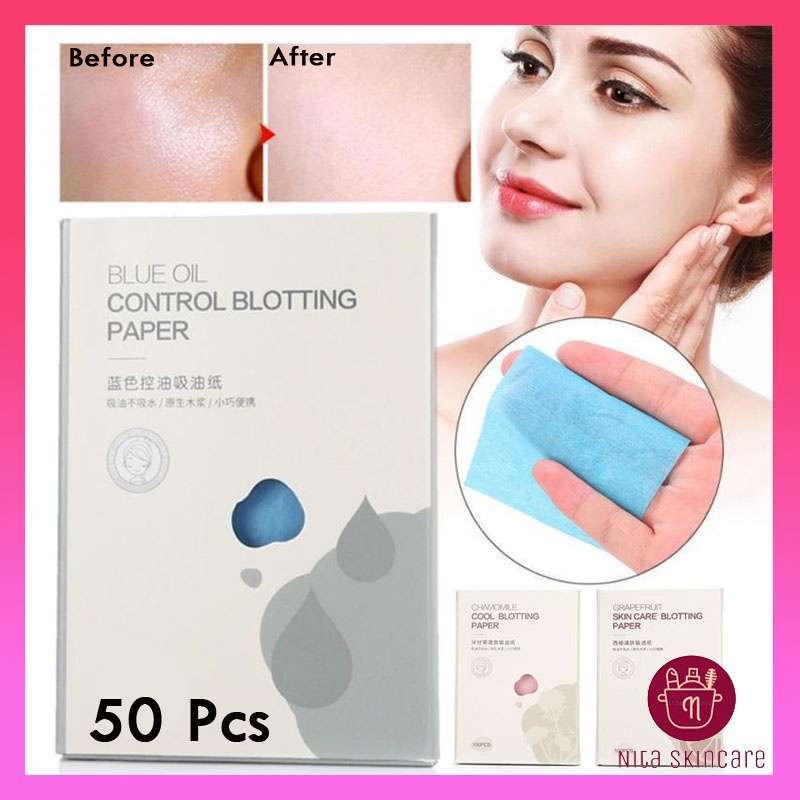 Promo 50 Pcs Kertas Penyerap Minyak Wajah Oil Paper Face Kertas Minyak ...