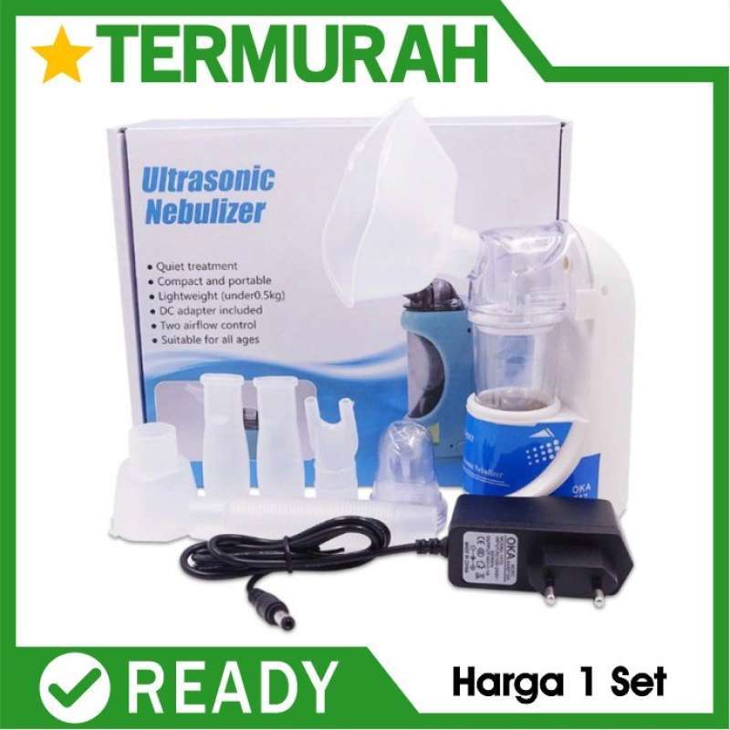 Promo Nebulizer Mesh Portable Ultrasonic Alat Bantu Uap Pernafasan Asma ...