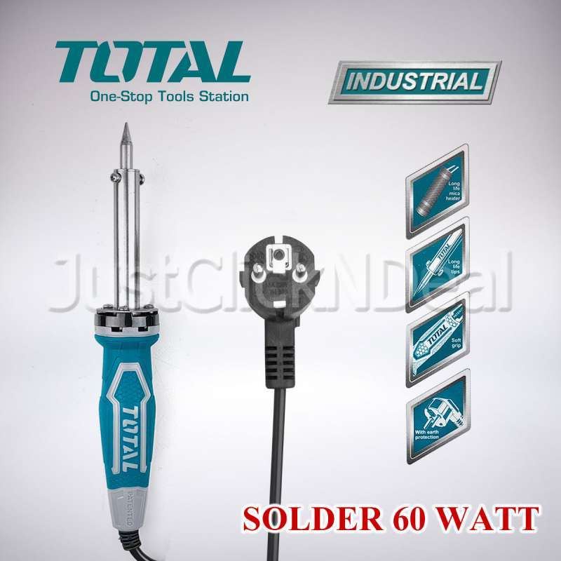 Jual Total Solder Listrik 60 Watt Heavy Duty Electric Soldering Iron Di ...