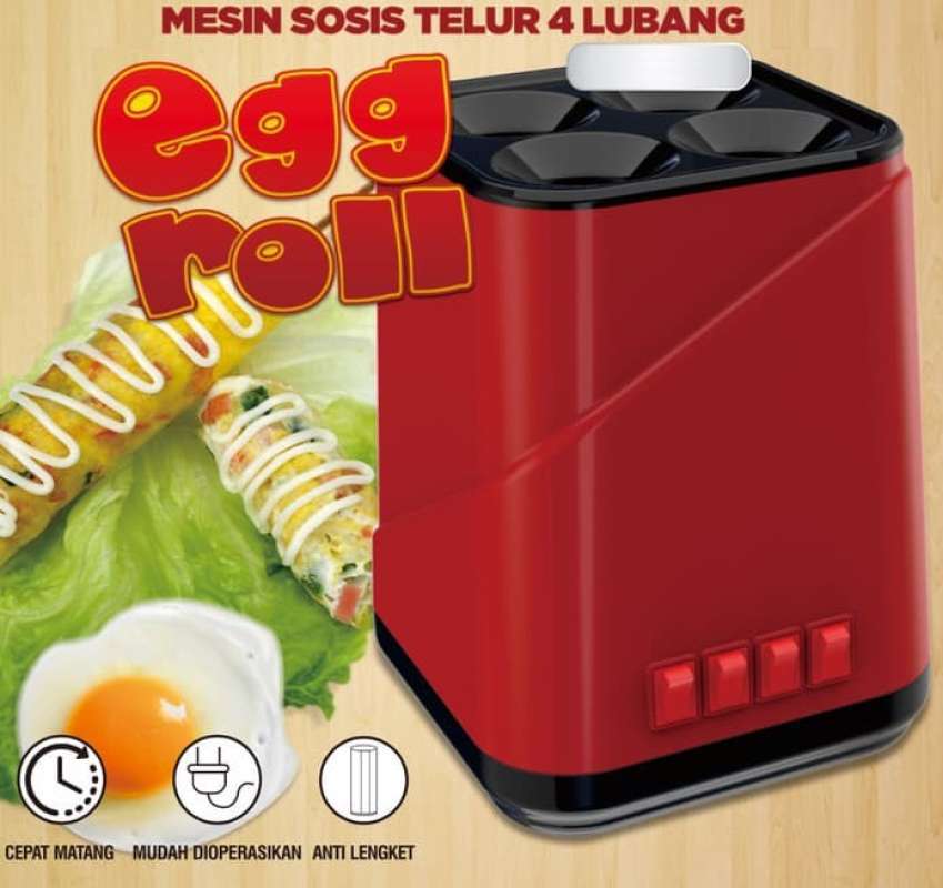 Promo Mesin Egg Roll 4 Lubang Alat Masak Pembuat Sostel Cetakan Sosis ...