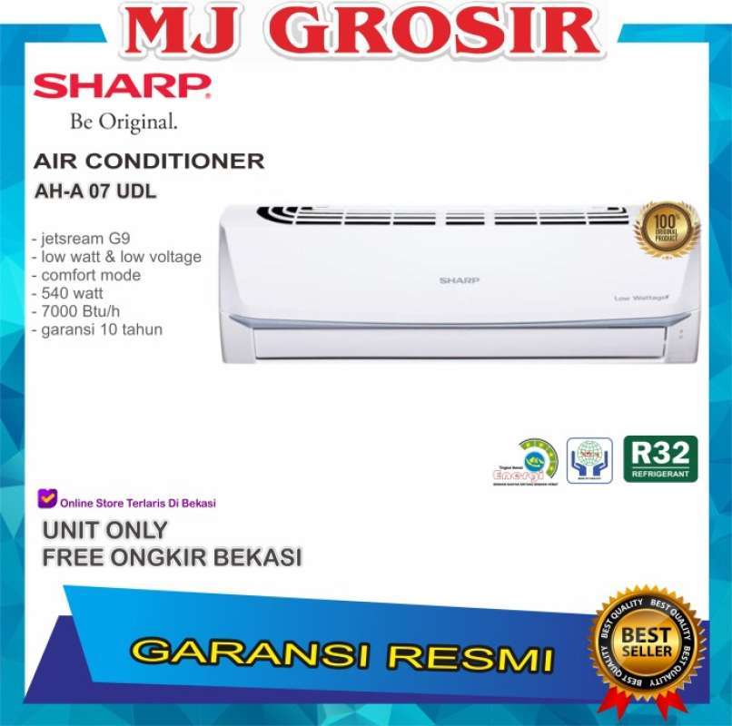 Jual Ac Sharp Ah-a 07 Udl 7udl 7 Udl 3/4 Pk R32 Jetstream Low Watt Di Seller Broman - Kebon ...