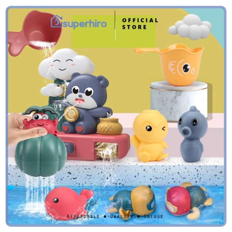 Promo Mainan Mandi Anak Set Air Mancur Spray Water Bath Toys Gayung ...