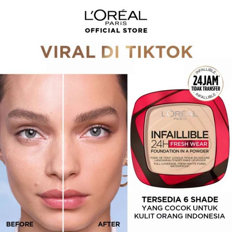 Promo L'Oreal Paris Infallible 24H Fresh Wear Powder Foundation ...