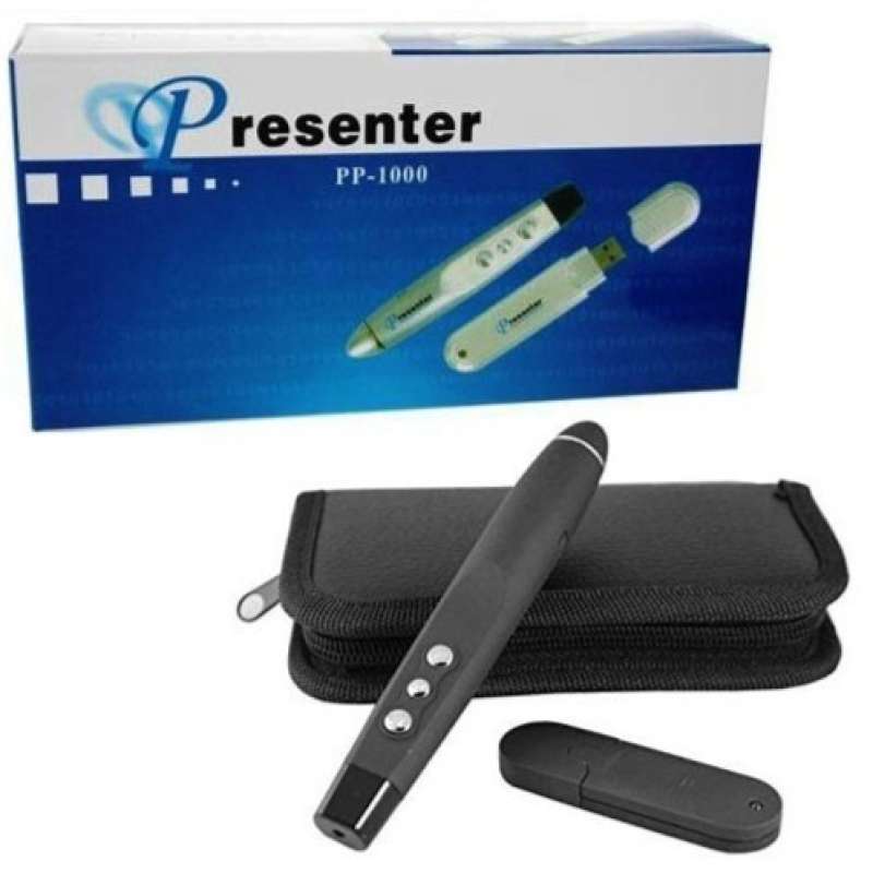 Jual Presenter Laser Pointer Wireless PP 1000 PP1000 Presentasi Murah ...