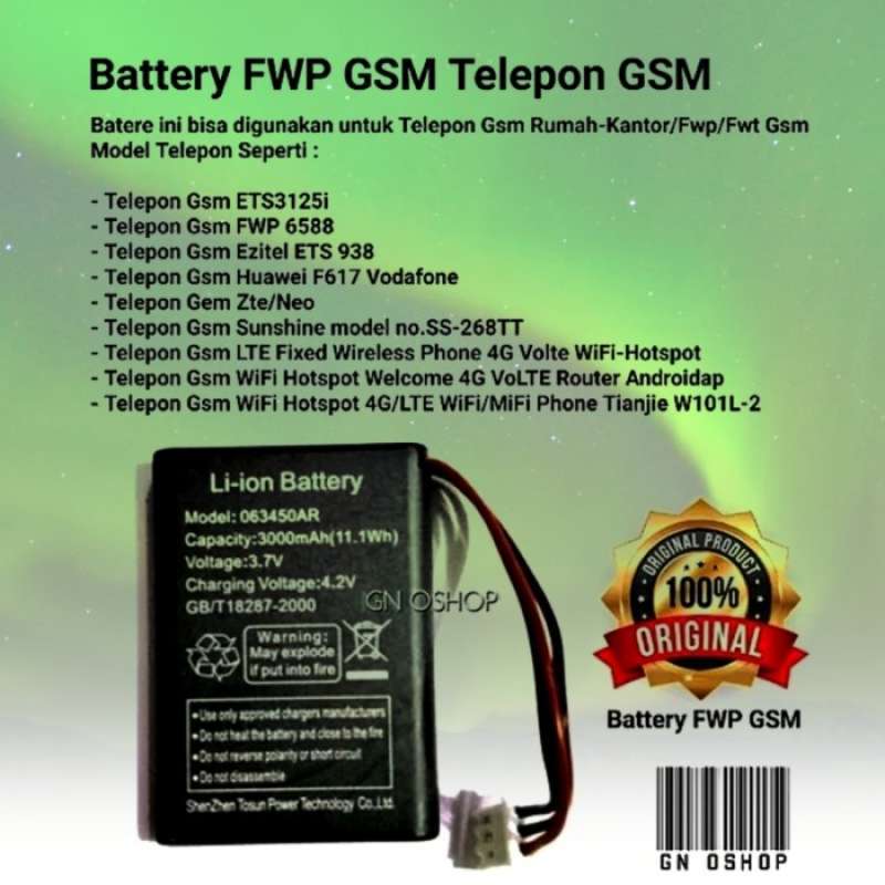 Promo Battery Fwp Telepon GSM ETS3125i - Batere Baterai Telepon Gsm ...