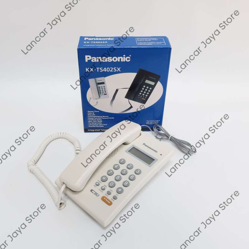 Jual Telepon Meja Kabel Kantor Panasonic Kx-ts402 Pesawat Telepon Kx-ts402 Putih Di Seller ...
