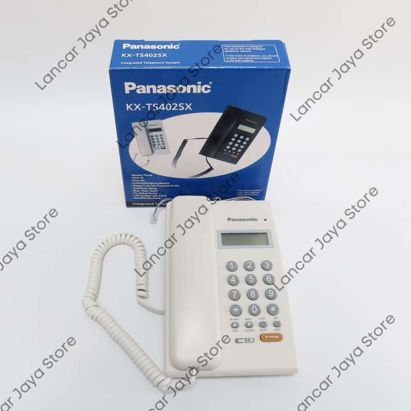 Jual Telepon Meja Kabel Kantor Panasonic Kx-ts402 Pesawat Telepon Kx-ts402 Putih Di Seller ...