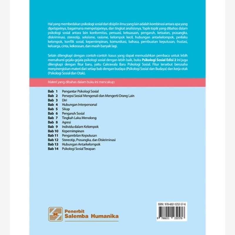 Jual Buku Psikologi Sosial (e2) Di Seller Pilihan Shop - Harapan Jaya ...