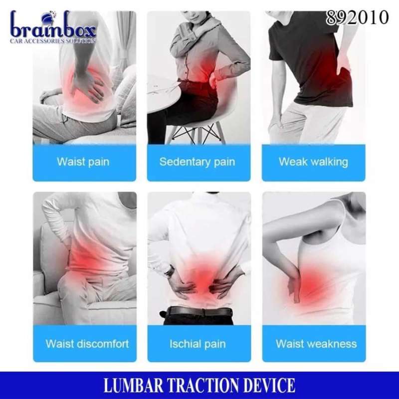 Jual Lumbar Traction Device Alat Terapi Punggung Fisioterapi Saraf Kejepit - Hitam Di Seller ...