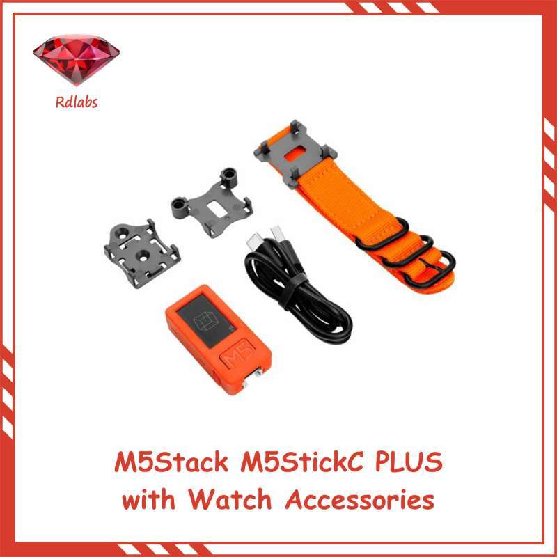 Jual M5Stack M5StickC PLUS with Watch Accessories di Seller Red Diamond Laboratories - Jelupang ...
