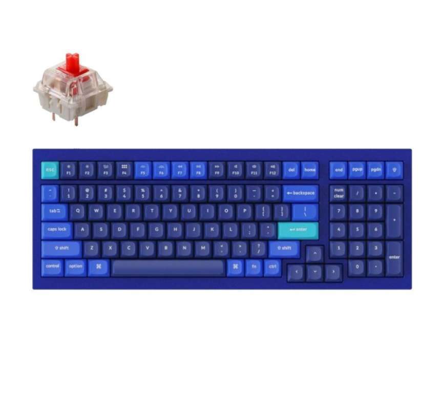 Promo Keychron Q5 QMK Fully Assembled Custom Mechanical Keyboard - NAVY ...