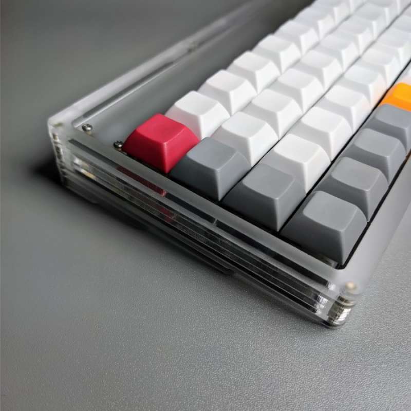 Promo Plaid-c Qmk Ortholinear Mechanical Keyboard Pcb Prebuilt/hotswap ...
