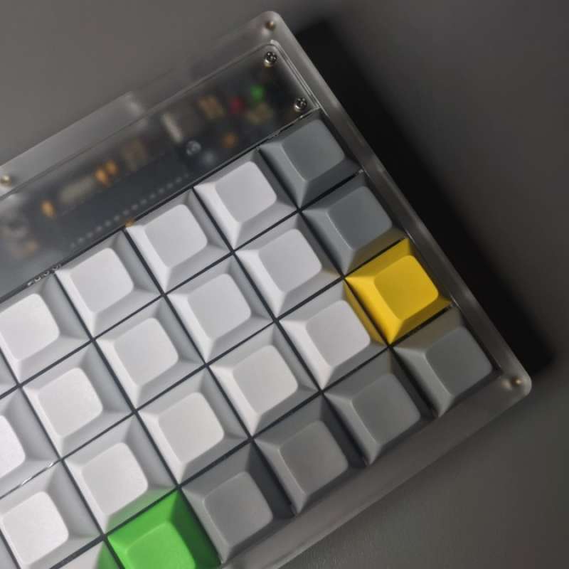 Promo Plaid-c Qmk Ortholinear Mechanical Keyboard Pcb Prebuilt/hotswap ...