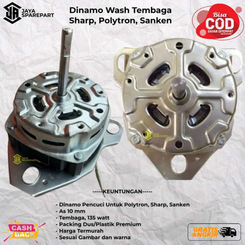 Promo Dinamo Mesin Cuci Sharp / Motor Wash Polytron/Sanken diameter as ...