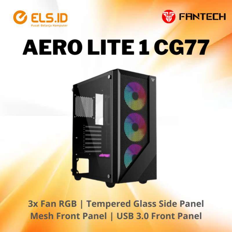 Promo Fantech Aero CG77 Tempered Glass Casing Komputer PC Gaming Case ...