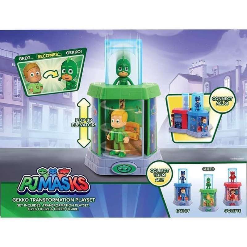 Promo Pj Masks Gekko Transforming Playset Original Pjmasks Action 2373