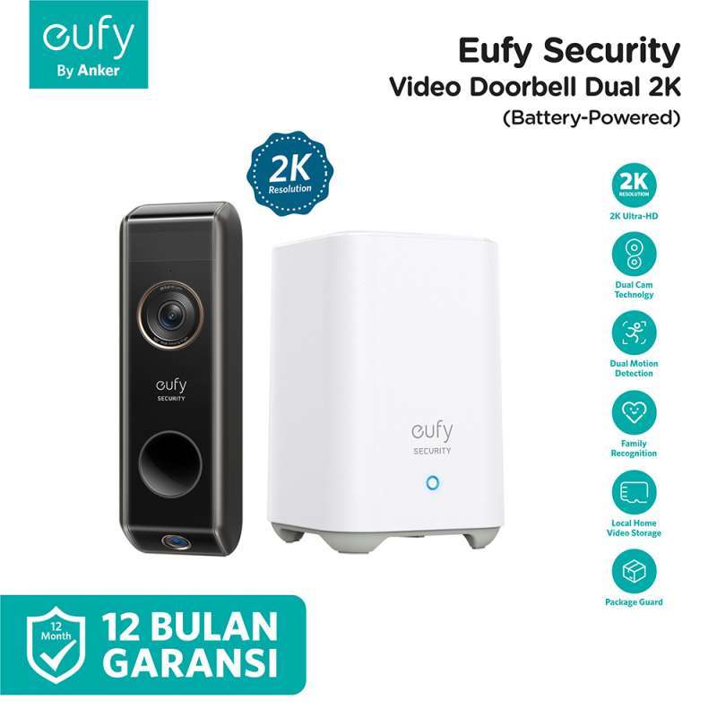 Jual Eufy Security Video Doorbell Dual Camera Battery-powered - E8213 ...