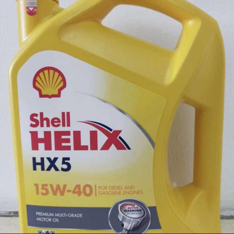 Promo Oli Mesin Shell Helix Hx5 Sae 15W-40 Kemasan Galon 4Liter Diskon ...