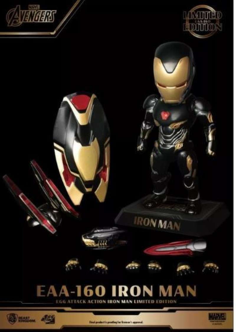 Promo Beast Kingdom Egg Attack Action Iron Man Mark L EAA-160 Avengers Diskon 23% di Seller ...