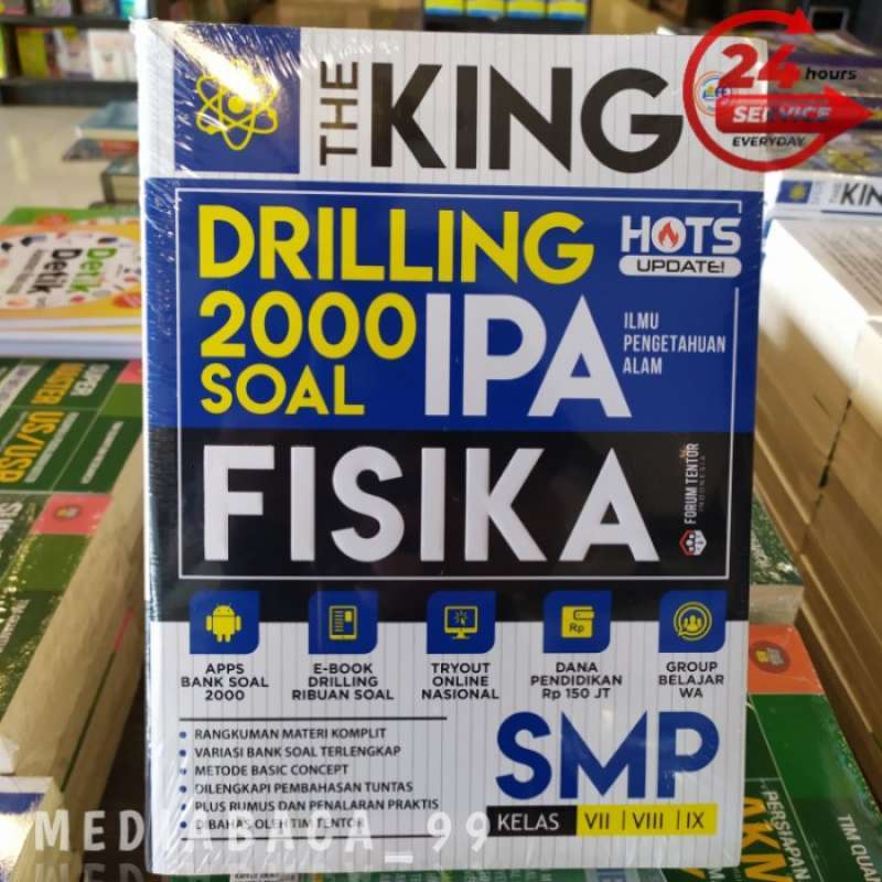 Promo Buku The King Drilling 2000 Soal Ipa Fisika Smp Diskon 23% di Seller Emerald Store ...