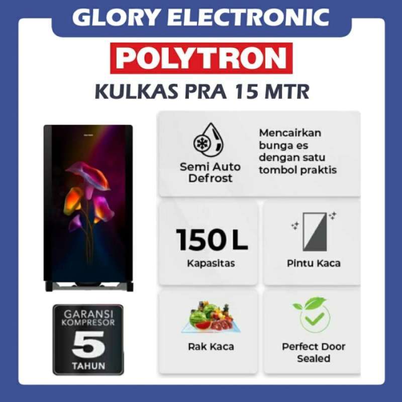 Promo Kulkas POLYTRON 1 pintu PRA 15 MTR [150 L] Diskon 23% di Seller ...