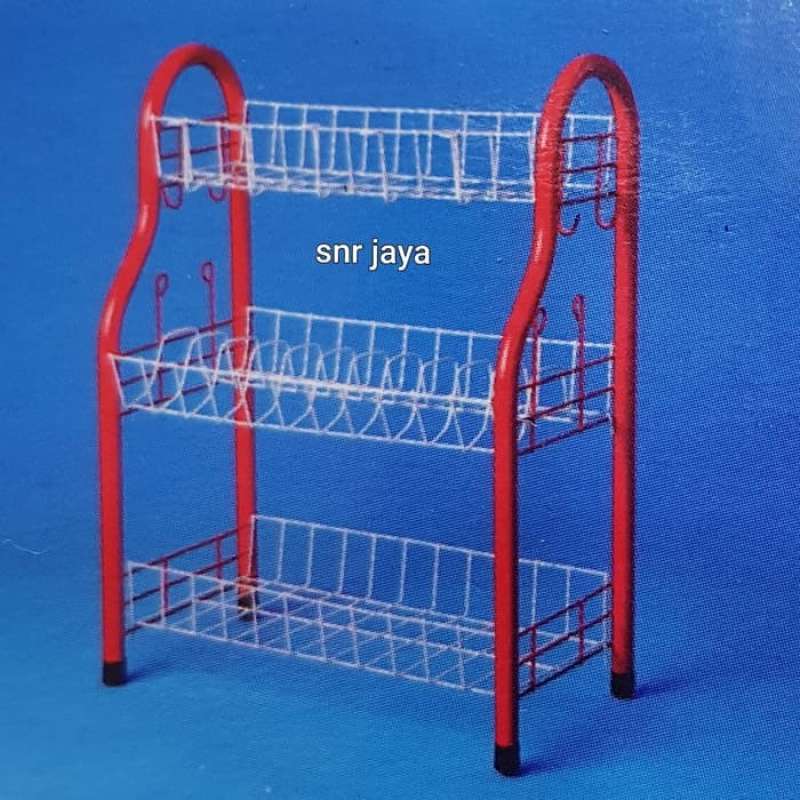 Promo Rak Piring Susun 3 Besi Dragon - Besi Kokoh Diskon 23% di Seller ...