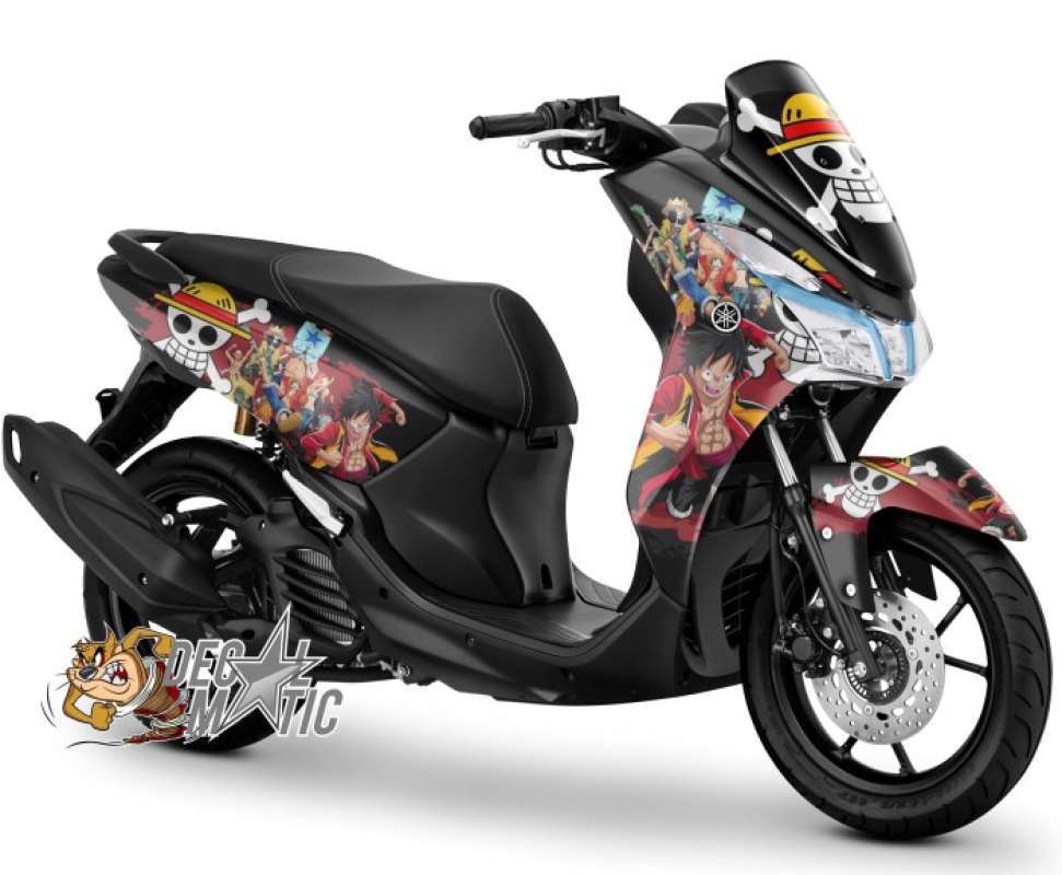Jual Decal Stiker Full Body Motor Yamaha Lexi 125 - One Piece D Luffy ...