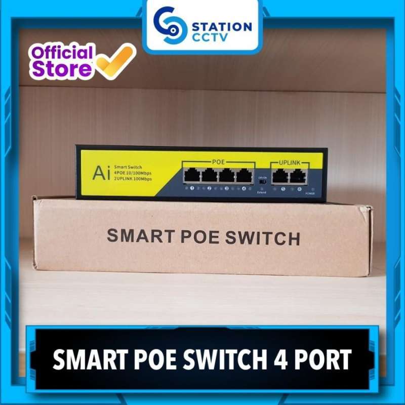 Jual Smart POE Switch Gigabit 6 Port with 4 POE + 2 Uplink di Seller ...
