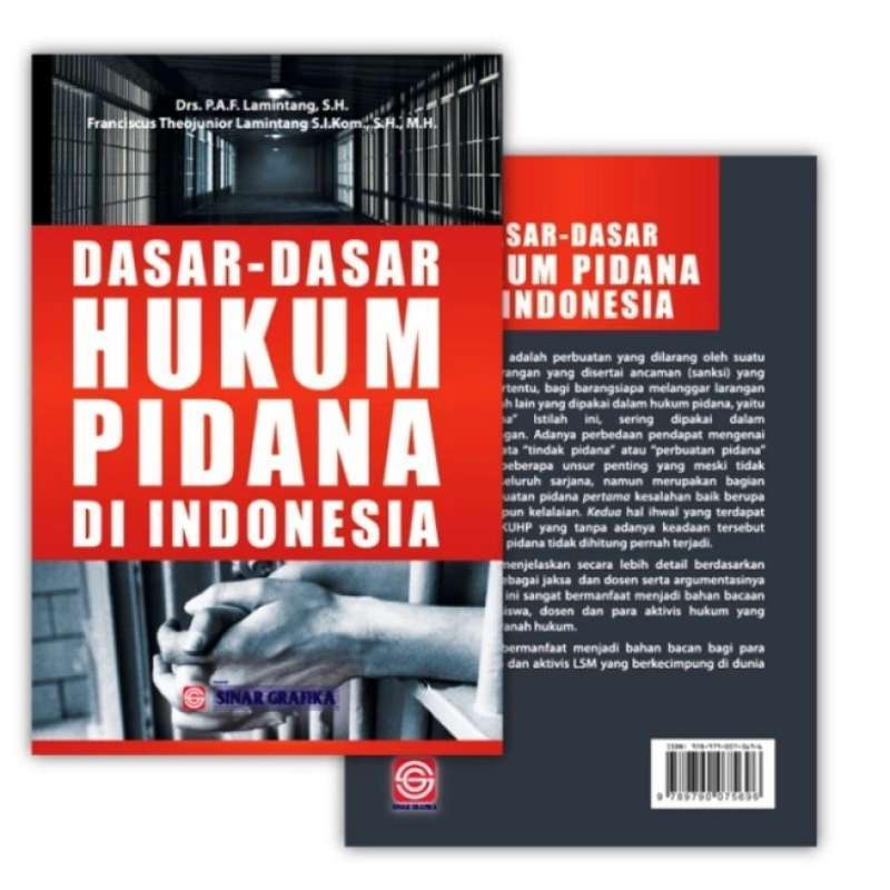 Promo Buku Original Dasar Dasar Hukum Pidana Di Indonesia Diskon 23% di ...