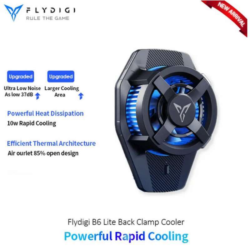 Jual Flydigi B6 Lite Back Clamp Mobile Phone Cooler Ultra Low Noise ...