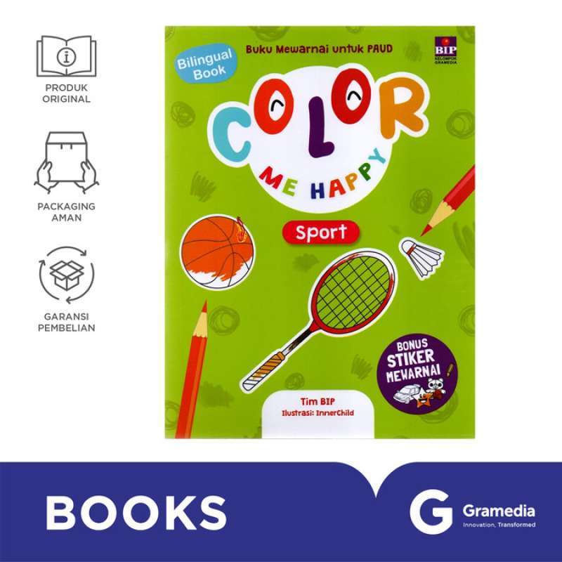 Jual Buku Color Me Happy: Sport Cover 2022 (BONUS STIKER MEWARNAI BIP ...