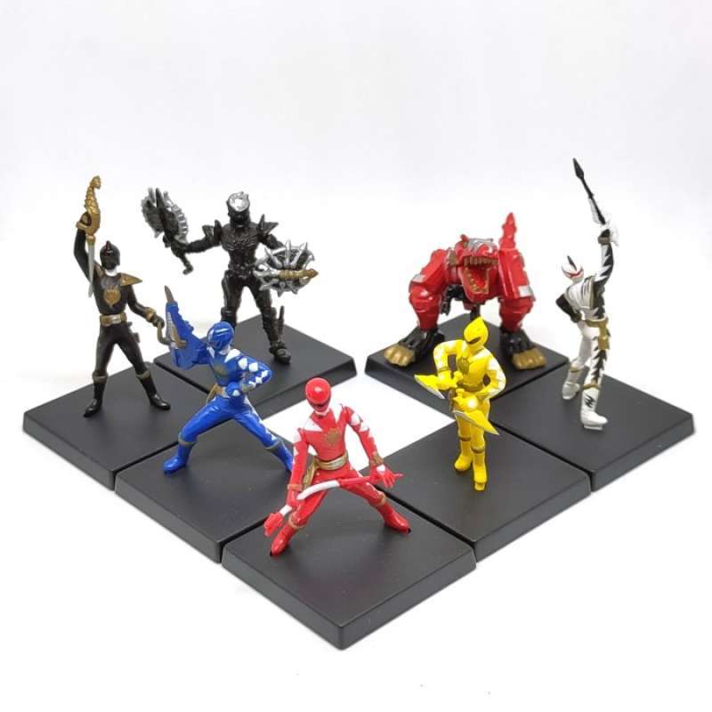 Promo Bakuryuu Sentai Abaranger Figure Set of 7 Power Rangers Dino ...