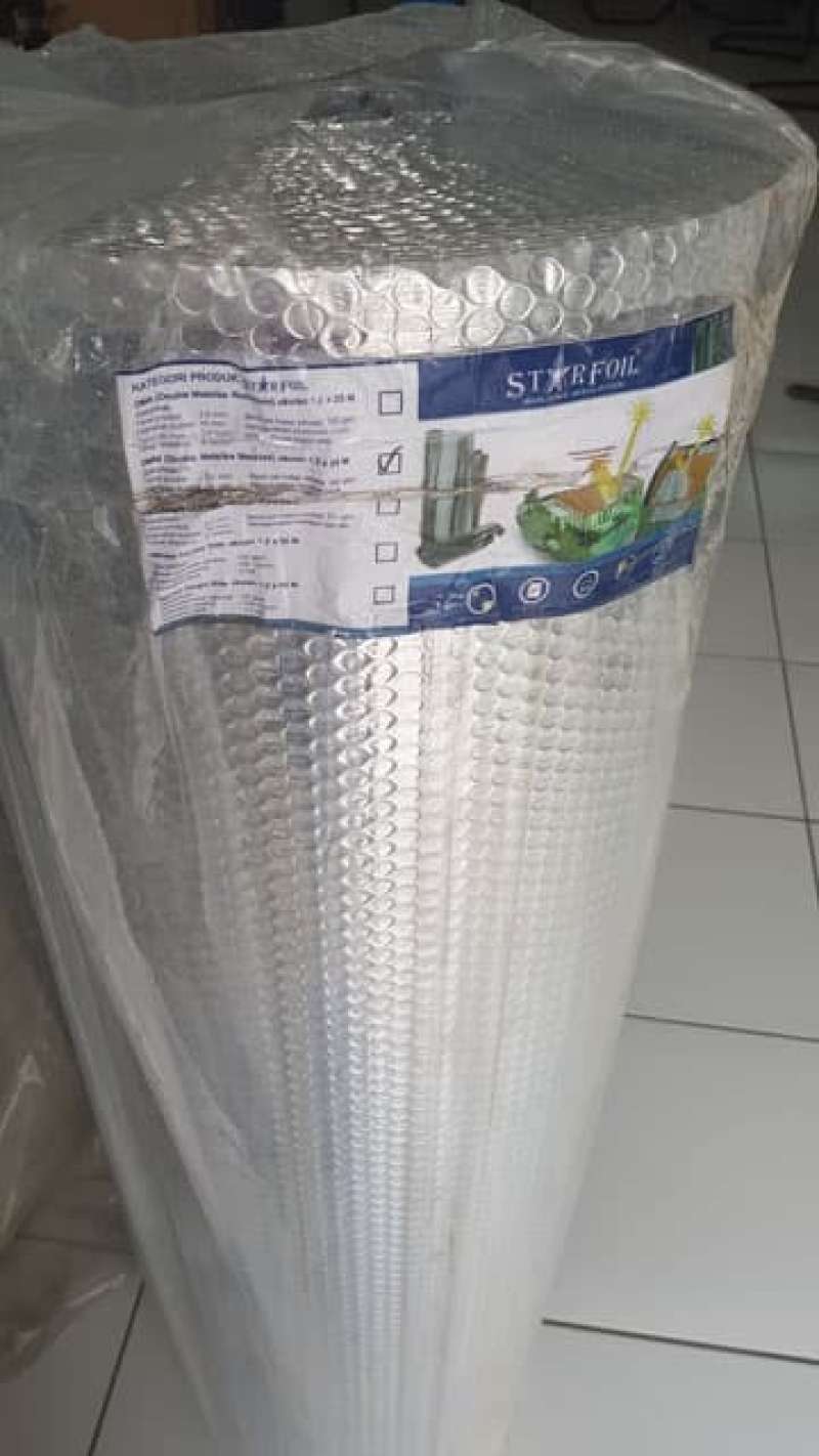 Promo Insulasi Atap Dan Dinding Bubble Foil STARFOIL 1,20m x 25M Diskon 28% di Seller Belibanyak ...