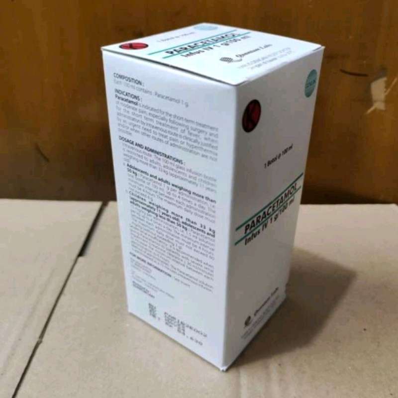Jual Paracetamol Infus 100ml Per Box Original di Seller Apotek Balanak ...
