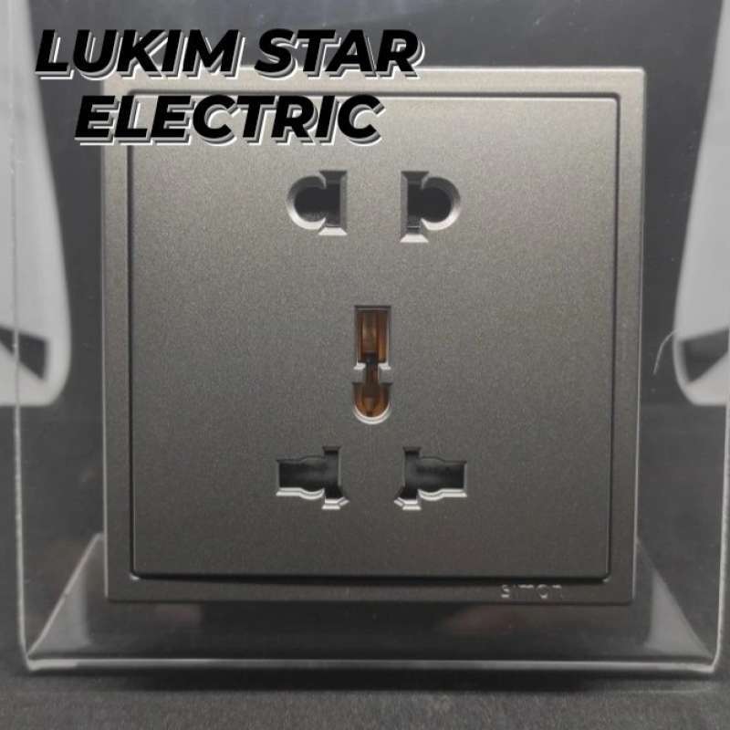 Promo Stop Kontak Simon I7 Grey/stop Kontak 2 Pin Simon Diskon 23% Di ...