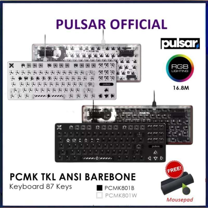 Jual Pulsar Custom TKL ANSI BAREBONE RGB - Mechanical Gaming Keyboard ...