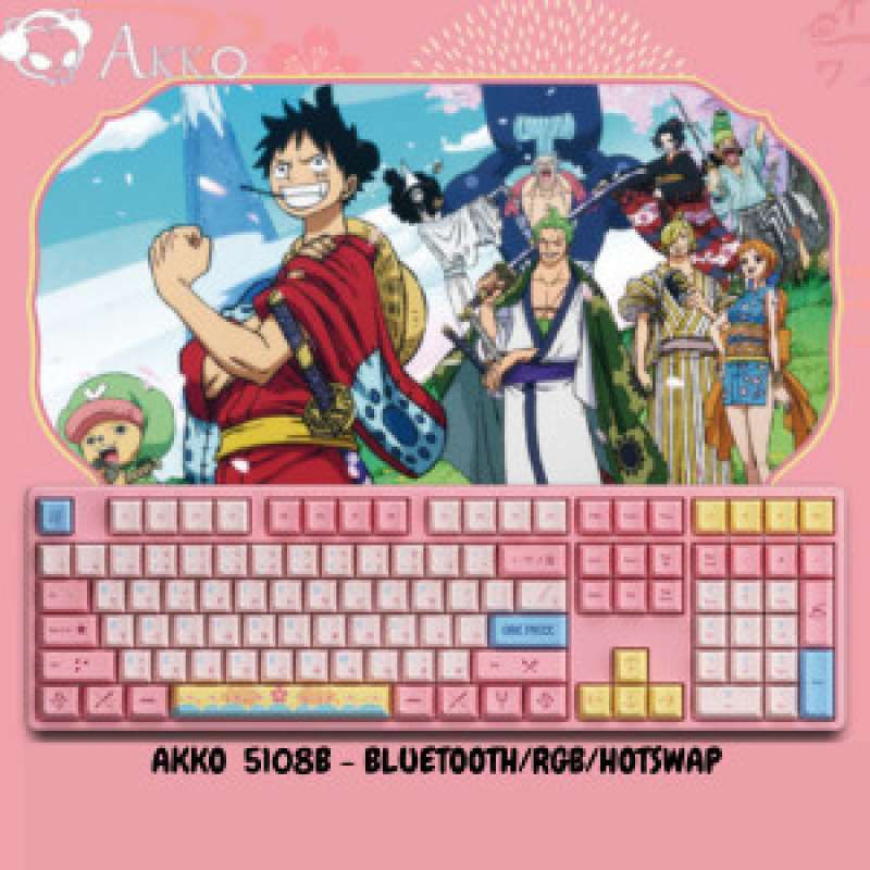 Jual AKKO BLUETOOTH MECHANICAL KEYBOARD GAMING RGB HOTSWAP One Piece ...